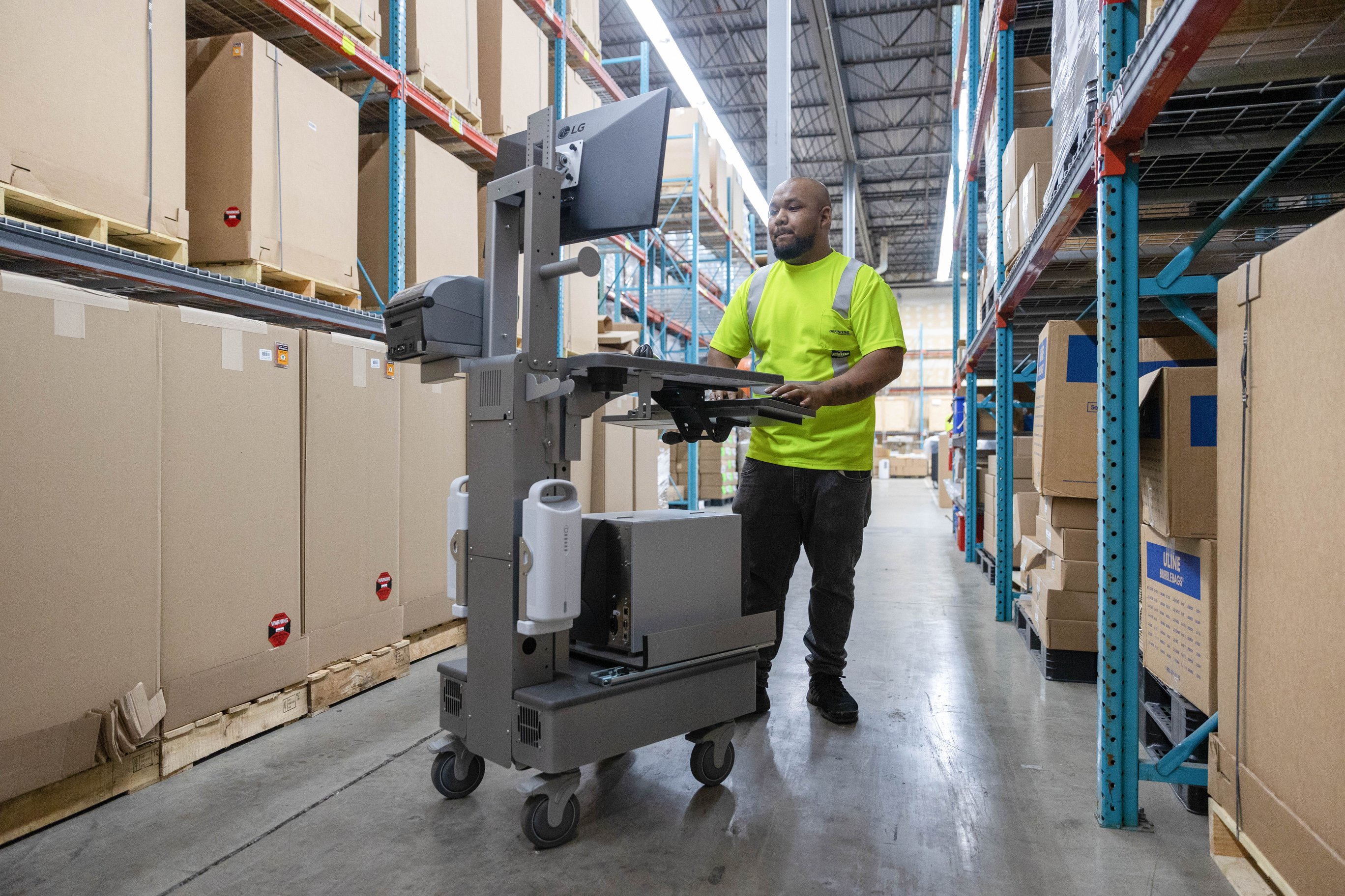 Selecting the Right Mobile Workstation Cart | Barcoding